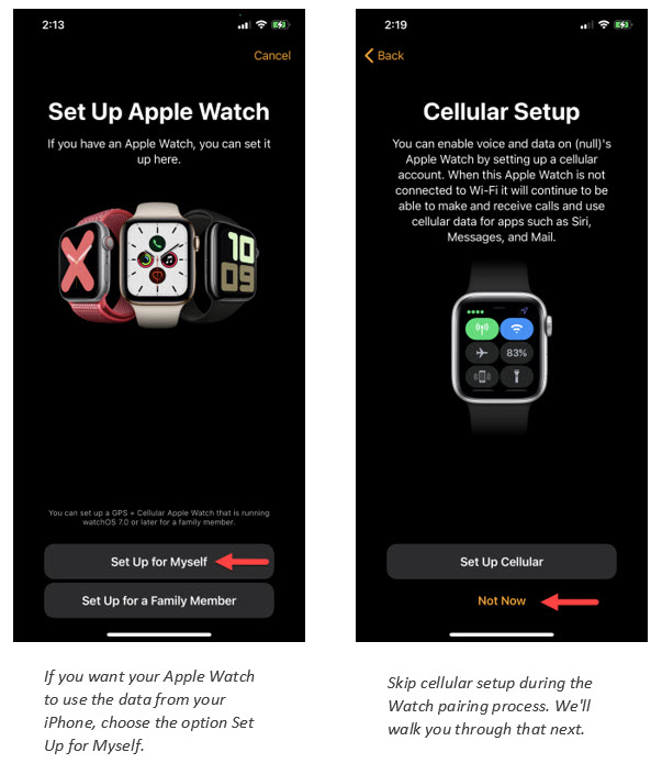 Activating Shared Cellular Service on Your Apple Watch Series 3 and above (GPS + Cellular)